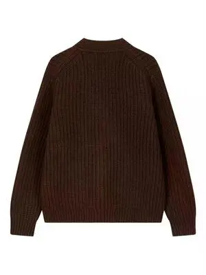 STUDIO TOMBOY Patch-pocket Cardigan - Brown