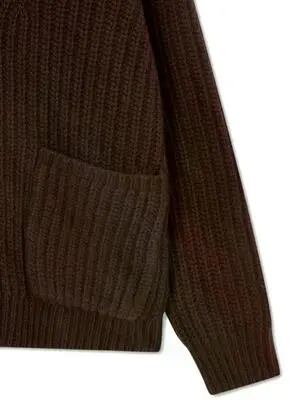 STUDIO TOMBOY Patch-pocket Cardigan - Brown