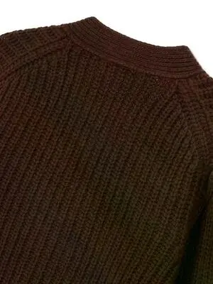STUDIO TOMBOY Patch-pocket Cardigan - Brown