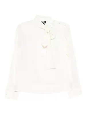 Theory Silk Blouse - Neutrals