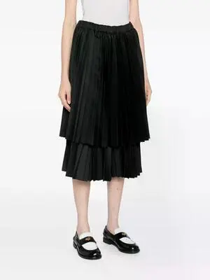 Comme Des Garçons Pleated Midi Skirt