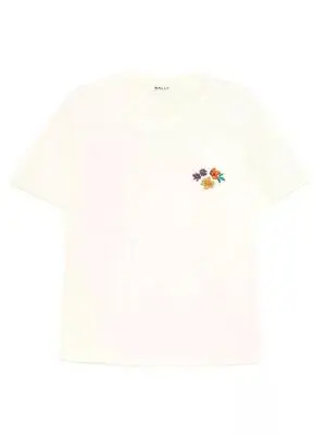 Bally Logo-print Cotton T-shirt - Yellow