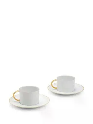 L'Objet Neptune Tea Cup & Saucer - White