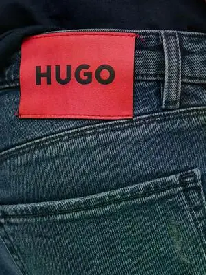 Hugo Five-pocket Jeans With Distressed Detailing