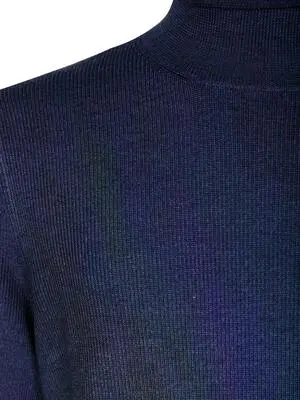 Tagliatore Long-sleeved Turtleneck Ribbed Sweater