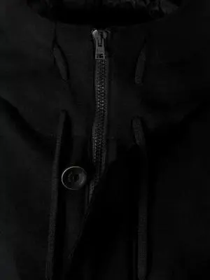 Herno Long Coat With High Collar - Black