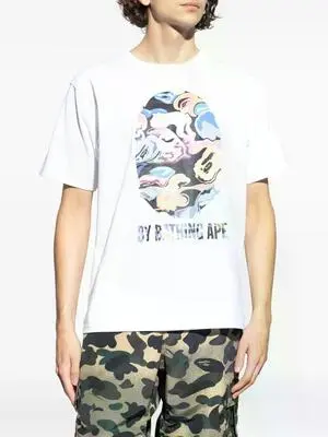 A BATHING APE Graphic-print T-shirt - White