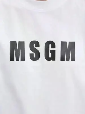 MSGM Logo-print T-shirt - White