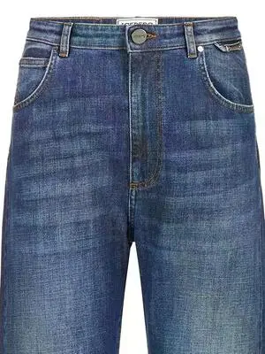 Iceberg Embellished Five-pocket Jeans
