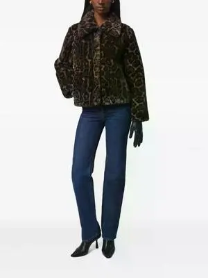 Apparis Leopard-print Jacket - Brown