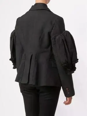 Comme Des Garçons Ruffle Sleeve Blazer