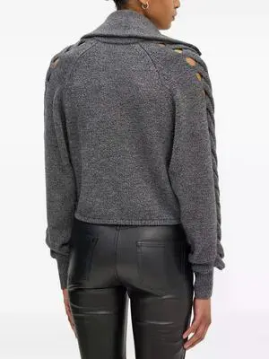 IRO PARIS Braided Cutout Sweater
