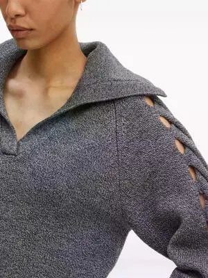 IRO PARIS Braided Cutout Sweater