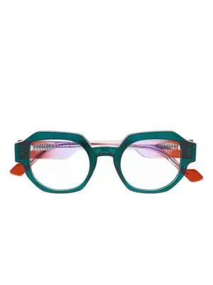 FACE À FACE Geometric Frame Eyeglasses - Green