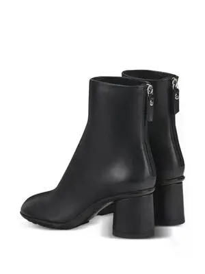 Agl 60mm Curvy Cylindrical-heel Leather Boots