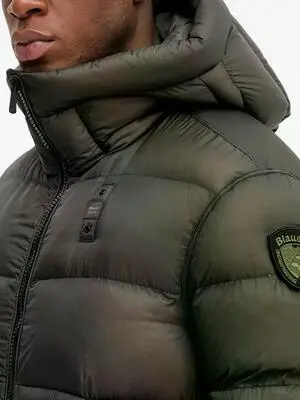 BLAUER. Padded Hooded Jacket - Green