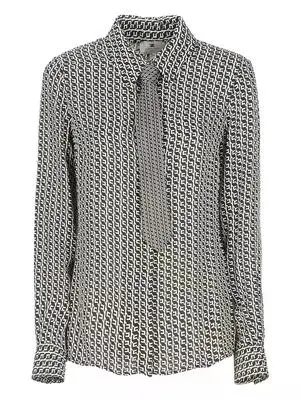 Elisabetta Franchi Patterned Tie Shirt