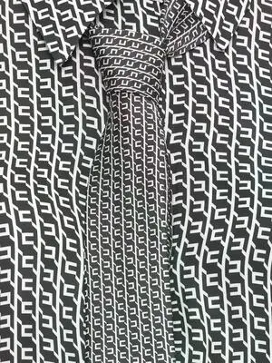 Elisabetta Franchi Patterned Tie Shirt