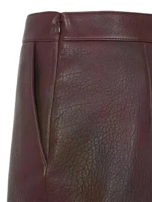Chloé Panelled Leather Mini Skirt - Red