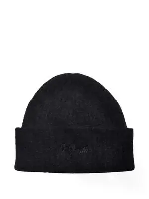 MC2 SAINT BARTH Logo-embroidered Beanie - Black