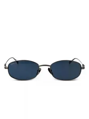 Gucci Oval-frame Sunglasses - Silver