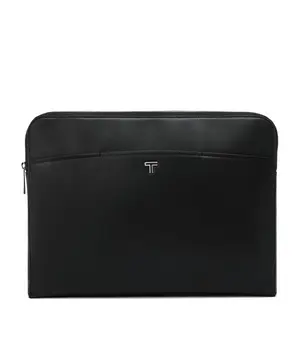 Tumi Leather Laptop Sleeve - Black