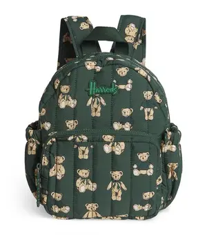 Harrods Quilted Henry Bear Backpack