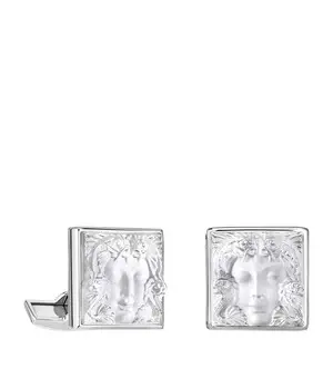 Lalique Crystal Aréthuse Cufflinks - Clear