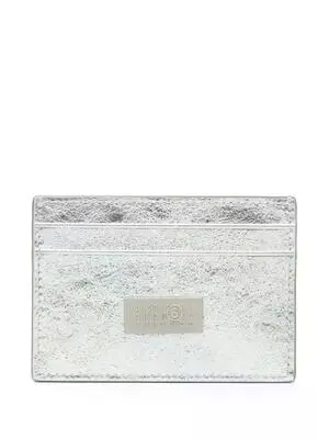 MAISON MARGIELA Logo-plaque Cardholder - Silver