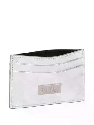 MAISON MARGIELA Logo-plaque Cardholder - Silver
