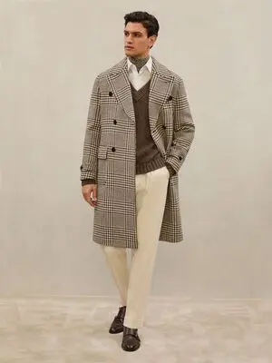 Men's White Wool Coats