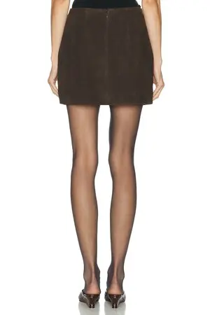 SRG Apple Suede Mini Skirt
