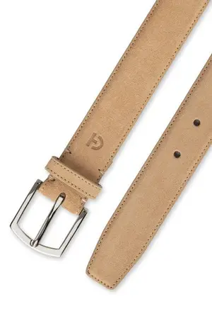 Cole Haan Suede Belt - Khaki