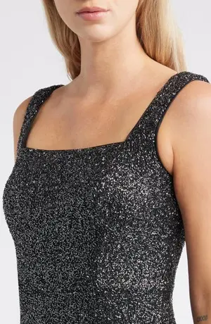 Vince Camuto Sleeveless Sequin Dress