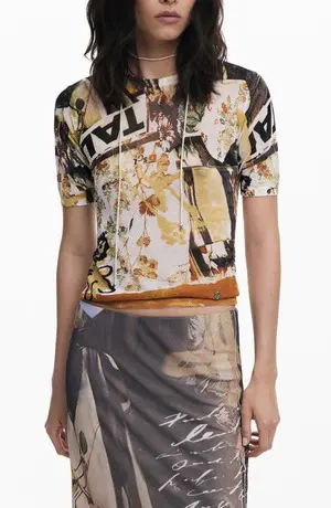Desigual Abstract Print T-shirt