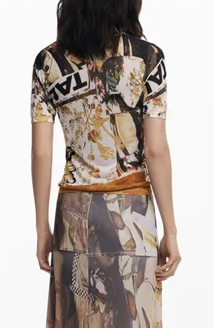Desigual Abstract Print T-shirt