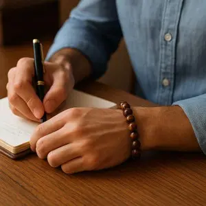 Trafalgar Raja Tiger Eye Beaded Bracelet
