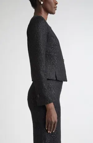 St. John Compact Tape Tweed Jacket