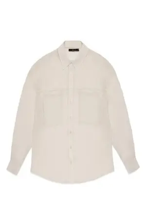 Deluc Grayson Sheer Shirt - Ecru