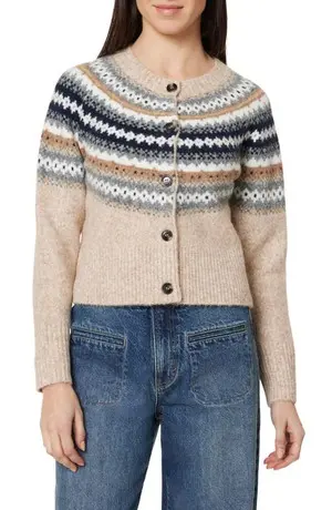 Habitual Fair Isle Knit Cardigan