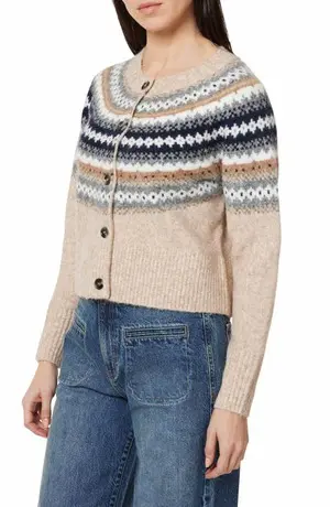 Habitual Fair Isle Knit Cardigan