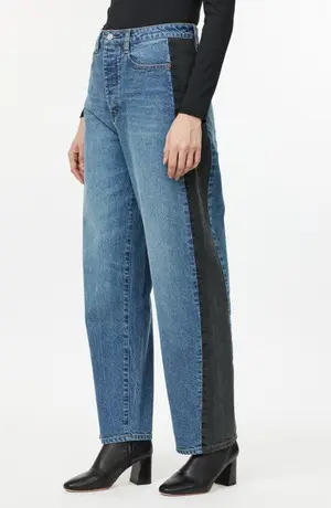 Habitual Two Tone Barrel Ankle Jeans