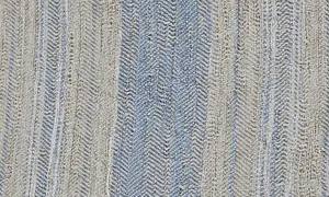 COMMUNE Stripe Linen Kitchen Towel - Blue