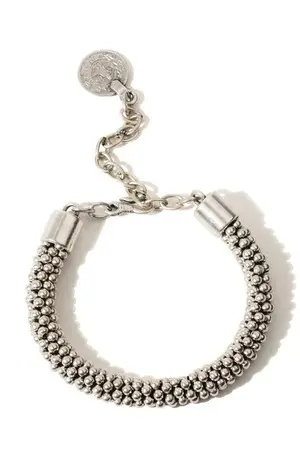 CHILD OF WILD Yara Beaded Anklet - Silver