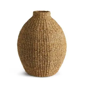 NAPA HOME & GARDEN Seagrass Teardrop Vase - Brown