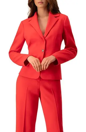 IVONNE Single-button Fitted Blazer
