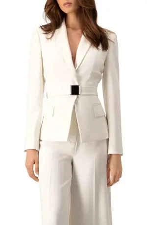 IVONNE Tailored Belted Blazer
