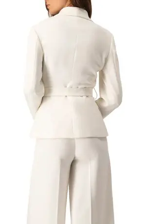 IVONNE Tailored Belted Blazer