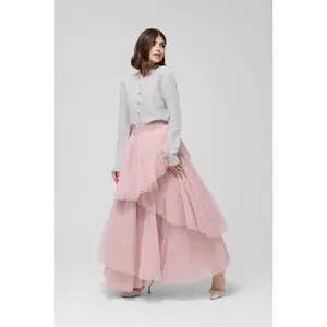 LE FAFO Maxi Layered Tulle Skirt