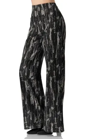 IVONNE Abstract Print Wide-leg Jeans
